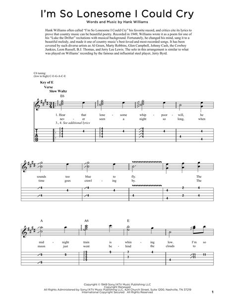 I M So Lonesome I Could Cry By Hank Williams Dobro Guitar Instructor