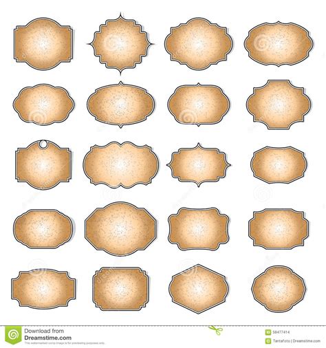 Blank Vintage Frame Vector Illustration Stock Illustration