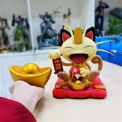Pokemon Meowth Magikarp New Anime Figure Kawaii Cute Cartoon