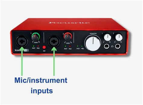 Audio Interface Instrument Input At Elaine Osborn Blog