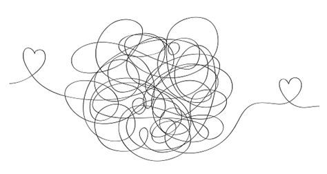 Cœur Dessin Au Trait Continu Concept Damitié Meilleur Ami Pour Toujours