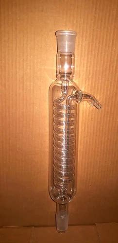 Double Coil Reflux Condenser Borosilicate Glass For Chemical