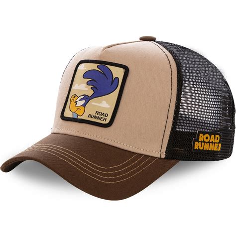 Capslab Road Runner ROA2 Looney Tunes Brown Trucker Hat Caphunters Ca