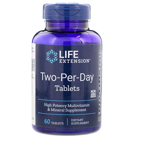 Life Extension Two-Per-Day Tablets 60 таблеток — купить мультивитамины ...