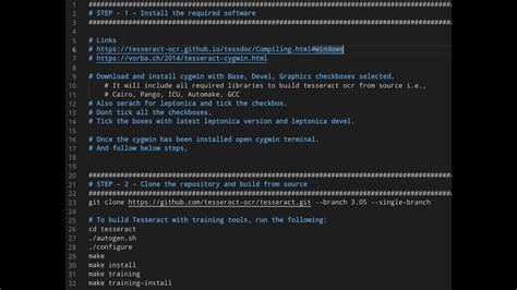 Tesseract Ocr Build From Source Windows Youtube