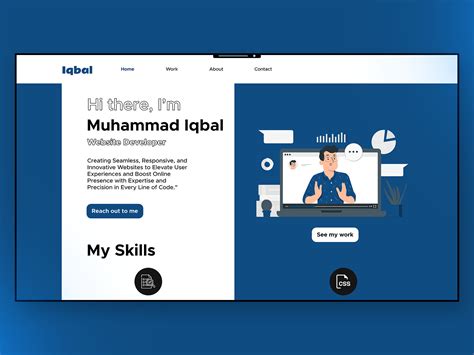 portfolio website design by mirza shahzaib asghar on dribbble