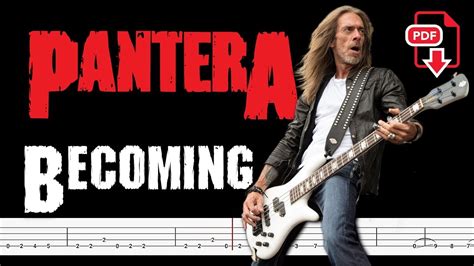 Pantera Becoming Bass Tabs Notation ChamisBass Panterabass