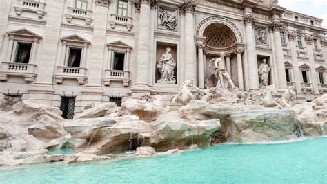 Trevi喷泉fontana Di Trevi，罗马的全景 库存照片 图片 包括有 金塔纳 海王星 83744974
