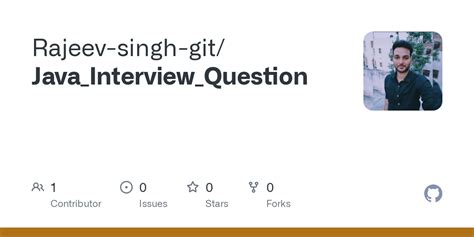 GitHub Rajeev Singh Git Java Interview Question