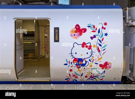 Osaka Japan March 28 2023 Hello Kitty Haruka Express Operated By Jr