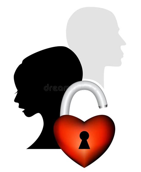 Broken Heart Unhappy Couple Stock Vector Illustration Of Conflict