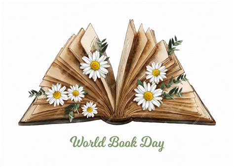 Иллюстрация всемирного дня книги акварель | Бесплатно векторы