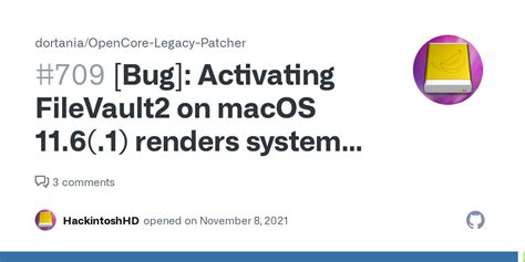 Bug Activating Filevault2 On Macos 1161 Renders System