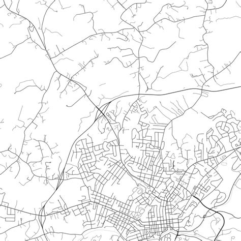Staunton Map Print Staunton Map Poster Wall Art Va City Map Etsy