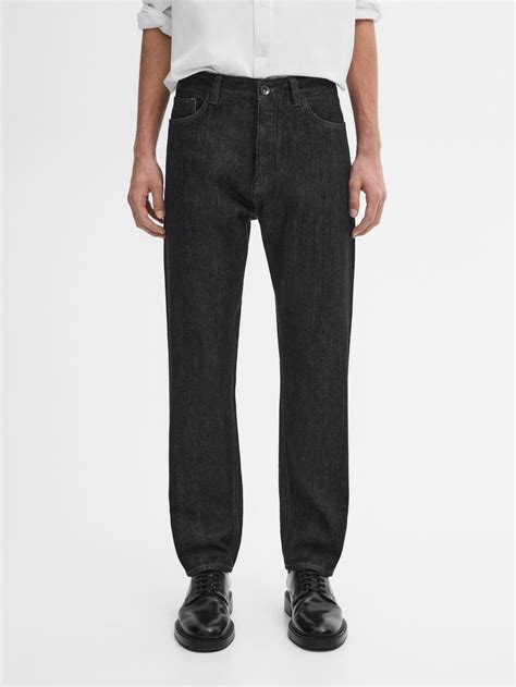 Mens Tapered Fit Jeans Massimo Dutti