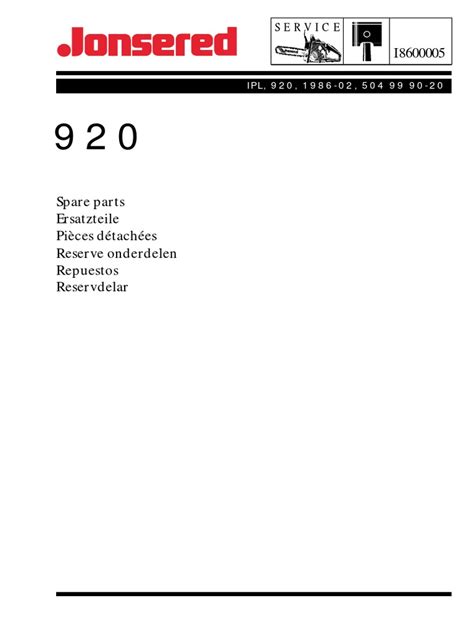 Jonsered 920 930 Descargar Gratis Pdf Ouverture échecs Échecs