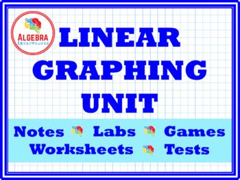 Bundle Of Linear Graphing Worksheets Tests Games Activities Investigations