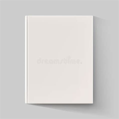 Blank Book Cover With Long Shadow Vector Illustration Stock Vector