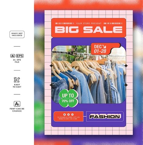 Premium Vector Big Sale Flyer Template