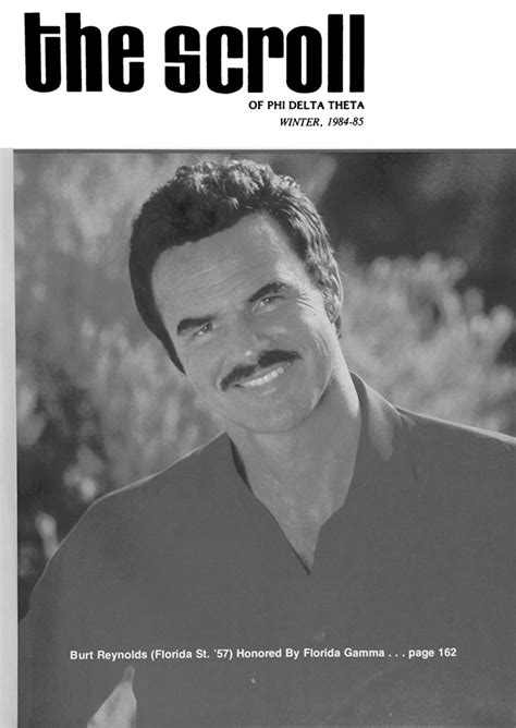 Burt Reynolds First Movie Phi Delta Theta Museum