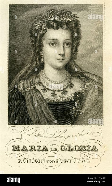 Europa Portugal Maria Ii Königin Von Portugal Maria Da Gloria