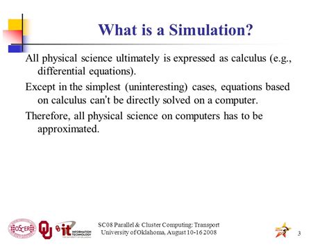 Parallel And Cluster Computing Transport Codes And Shifting Henry Neeman Director Ou