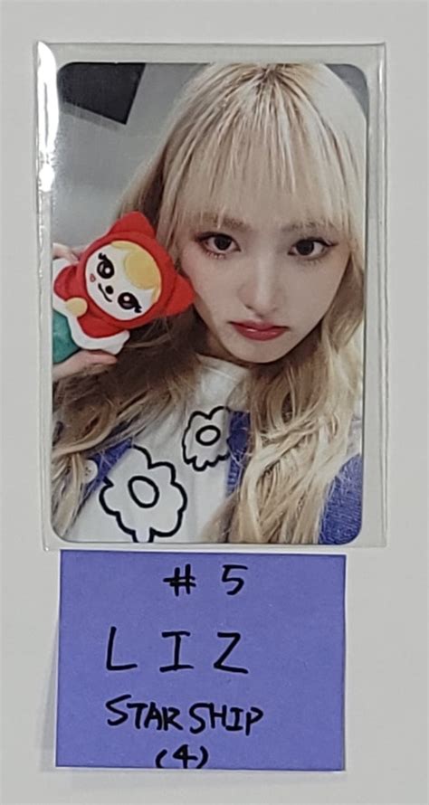 Ive Minive Christmas Plush Doll Starship Event Photocard 2421