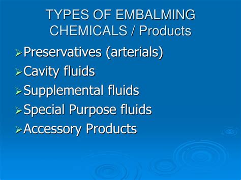 Ppt Embalming Chemicals And Products Powerpoint Presentation Free
