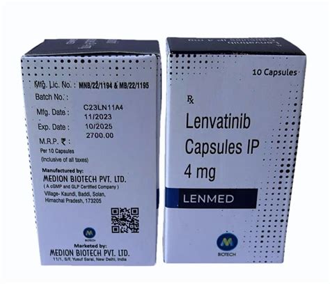 Lenvatinib 4mg Capsules At ₹ 1500 Box Nagpur Id 2853811771630