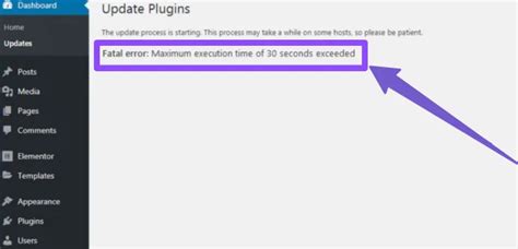 Fix Maximum Execution Time Exceeded Error In Wordpress
