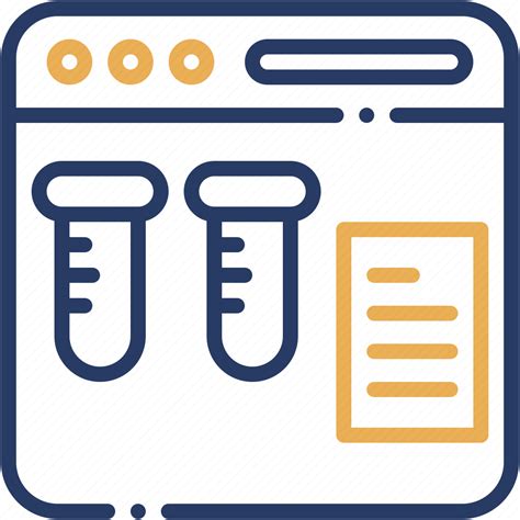 Virtual Lab Test Tube Chemistry Laboratory Science Icon