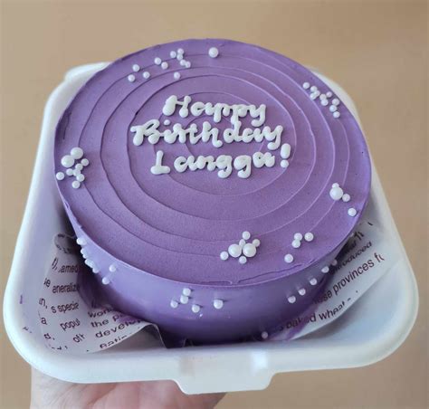 Custom Soft Icing Cake 4x2 Inches Happy Birthday Langga Pipie Co