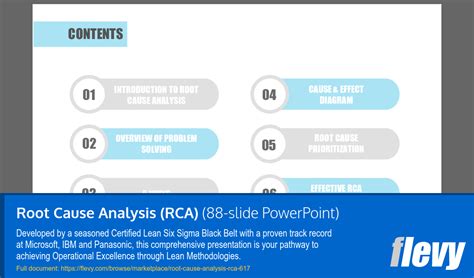 Root Cause Analysis RCA PowerPoint Slideshow View