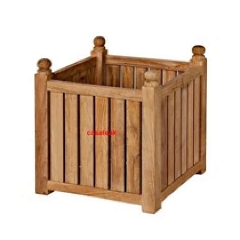 Outdoor Planter Box Made From Solid Teak Wood Asian Furniture Factories