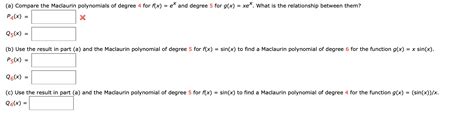 Solved Approximate The Function At The Given Value Of X