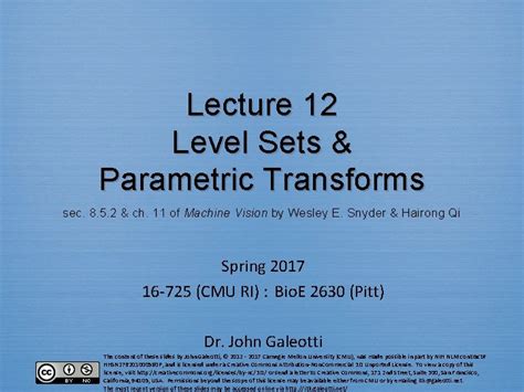 lecture 12 level sets parametric transforms sec 8
