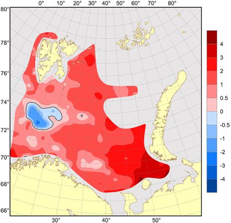 1 1 9 Surface Temperature Anomalies °c August October 2020