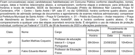 Concurso De Santo André Chamada De 36 Aprovados Colabora Concursos
