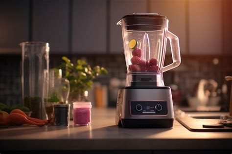 Premium Photo A Person Using A Highspeed Blender To Prepare A