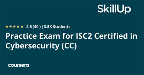 Practice Exam for ISC2 Certified in Cybersecurity (CC) | Coursera