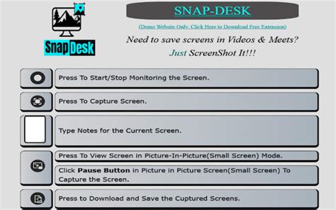 Snap Desk Capture ScreenShots as PDF Notes Google Chrome 용 확장 프로그램 다운로드