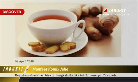 Temukan 7 Manfaat Komix Jahe Yang Jarang Diketahui Discover