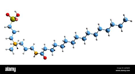 3d Image Of Amidosulfobetaine 16 Skeletal Formula Molecular Chemical