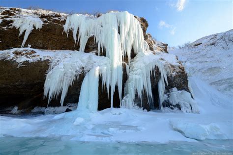2016 Ледопады бухта Тихая Icefall Tikhaya Bay Sakhalin Island