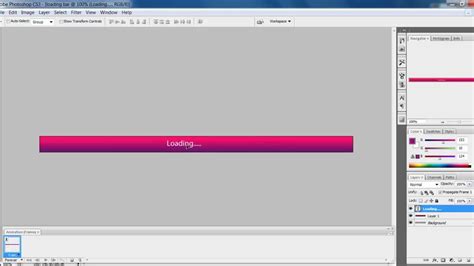 How To Make A Loading Bar Effect In Photoshop Youtube