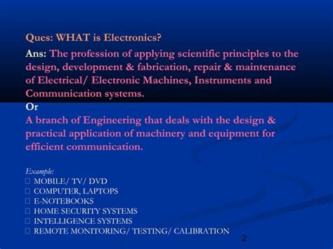 Scope Of Electronics And Communication Engineeringppt
