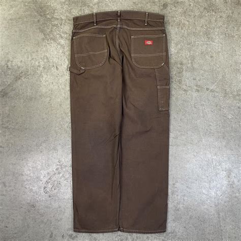 Vintage Dickies Baggy Work Pants Brown Vintage Depop