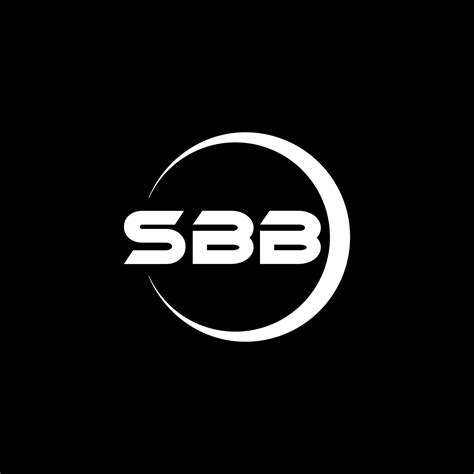 Sbb Letter Logo Design With White Background In Illustrator Vector