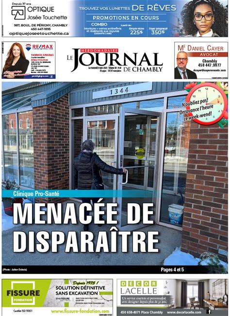 Chambly 8 Mars 2023 Le Journal De Chambly