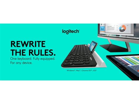 Logitech K780 Us Wireless Multi Device Quiet Desktop Keyboard Ergo